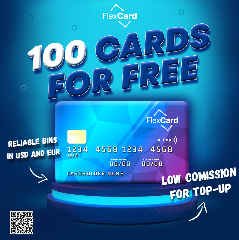 100 free virtual FlexCards: the most reliable service for Facebook ...