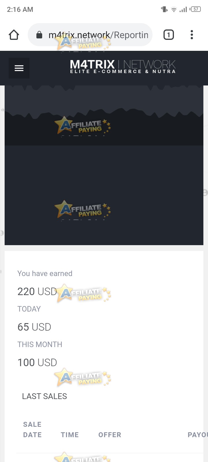 M4trix Network - Affiliate Network Reviews - Affpaying