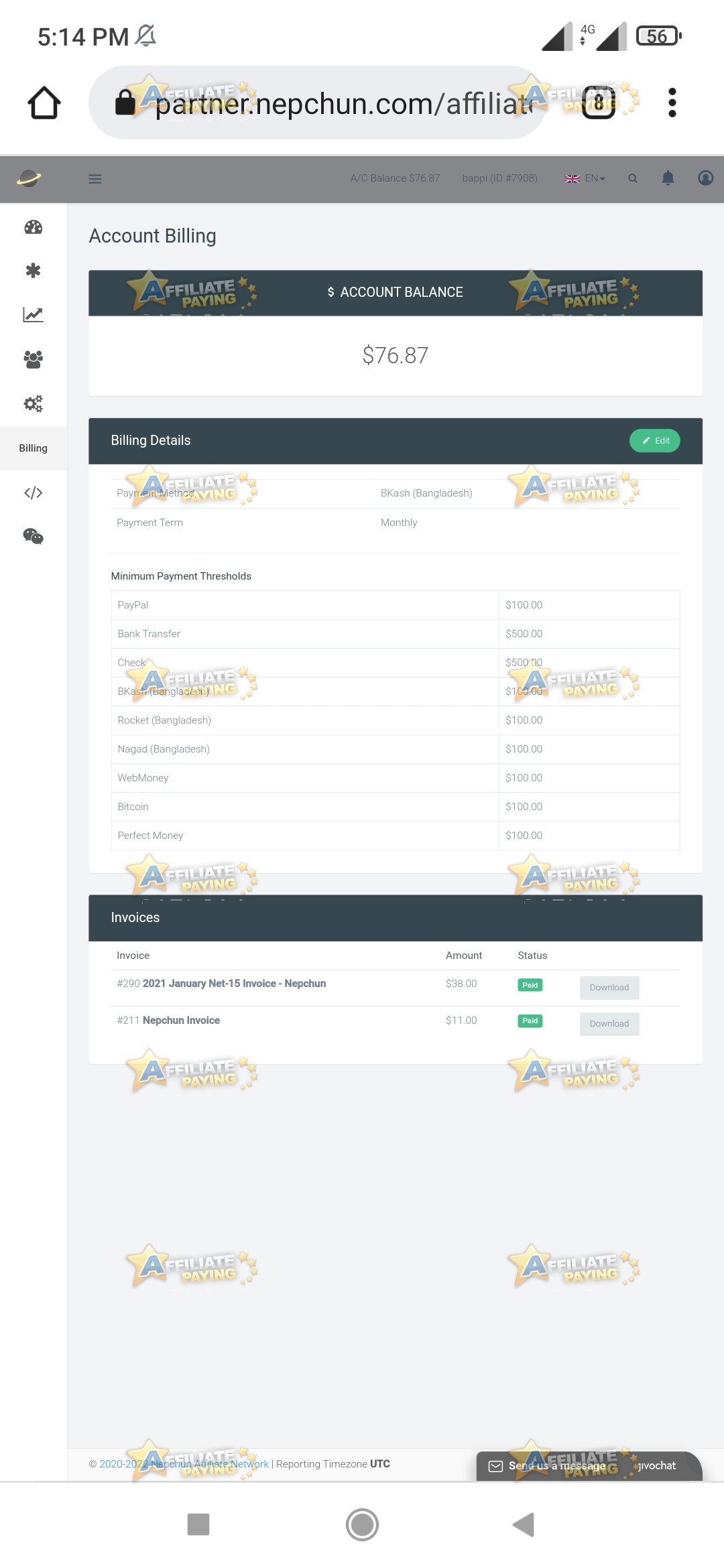 Nepchun - CPA Network Reviews - Affpaying