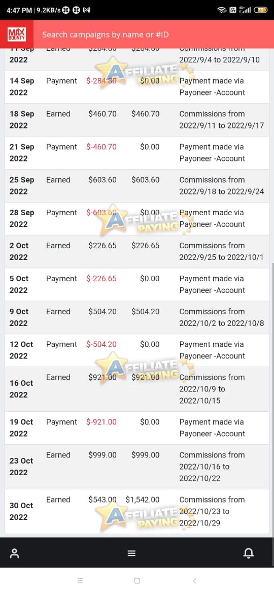 MaxBounty - CPA Network Reviews - Affpaying