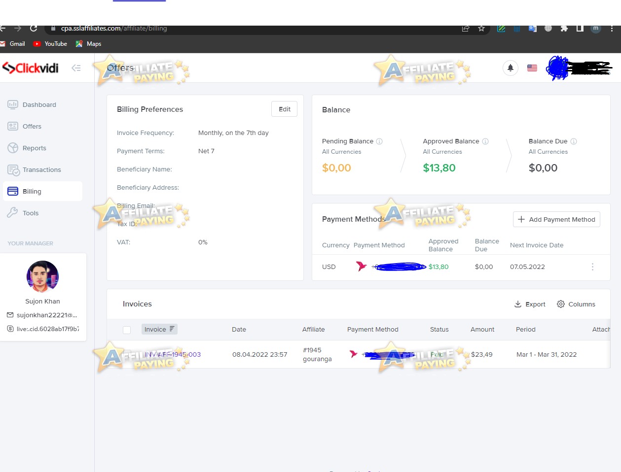 Clickvidi - CPA Network Reviews - Affpaying