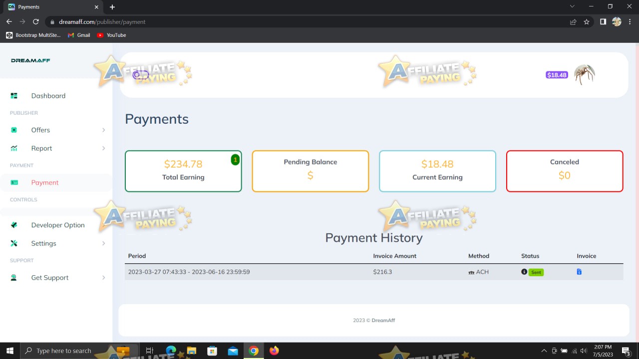 DreamAff Reviews & Details - Affiliate Networks - Affpaying
