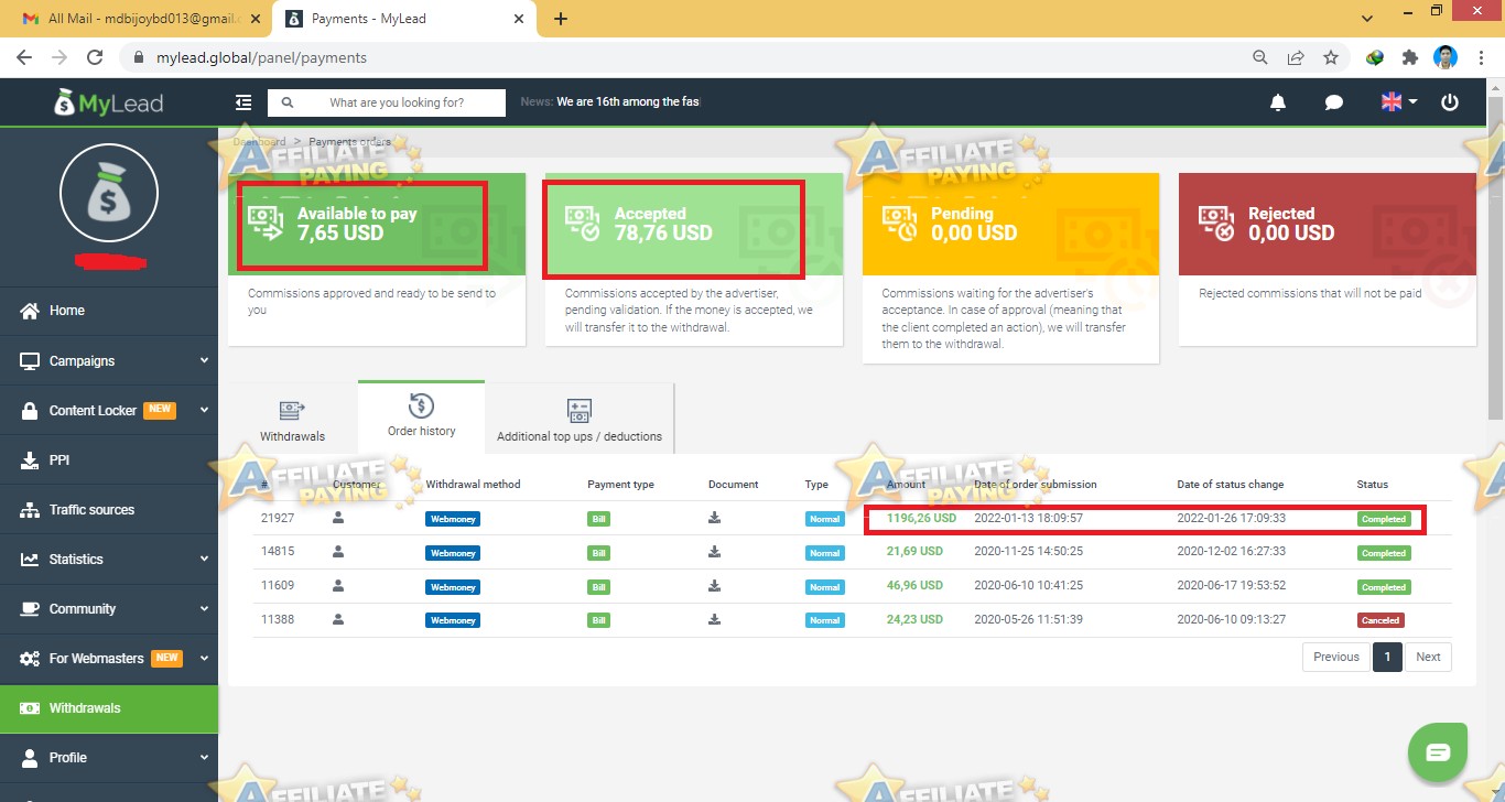 MyLead - Affiliate Network Reviews - Affpaying