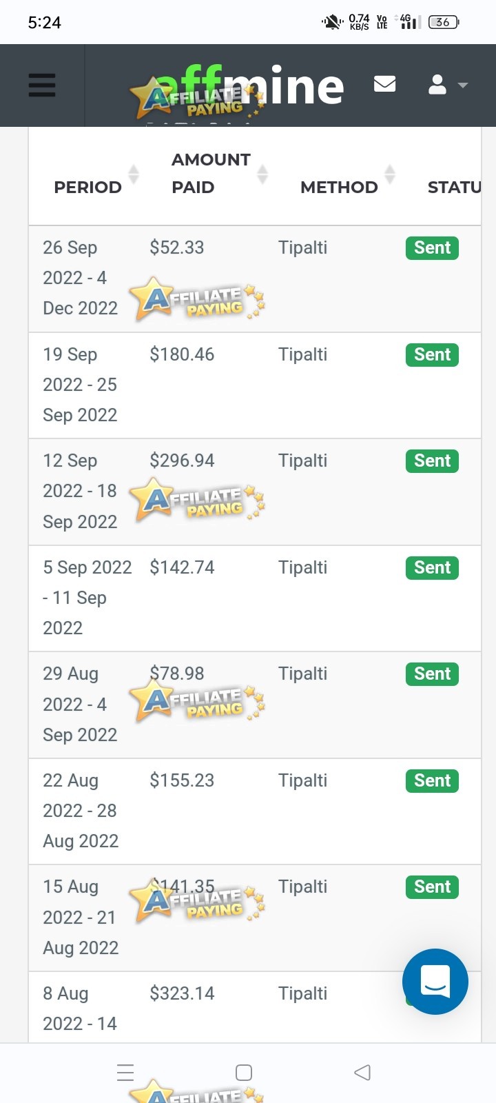 Affmine - CPA Network Reviews - Affpaying
