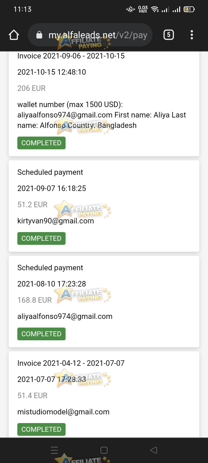 Alfaleads - CPA Network Reviews - Affpaying