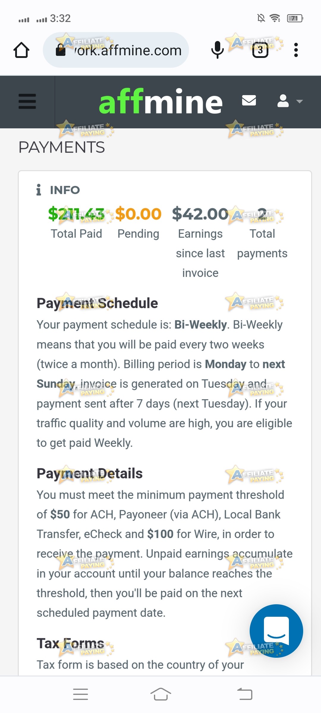 Affmine - CPA Network Reviews - Affpaying