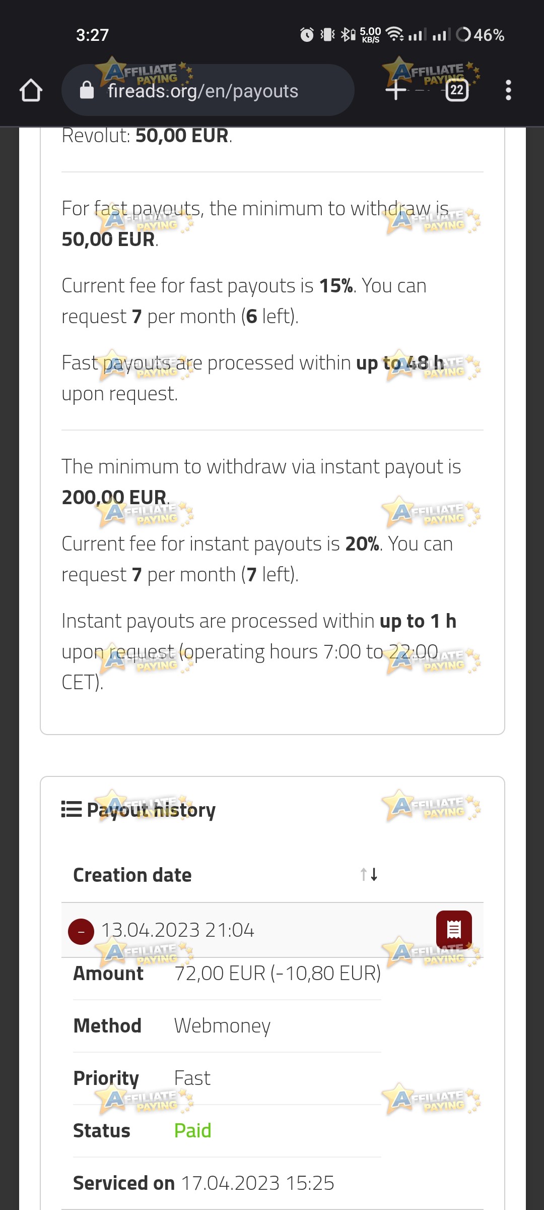 FireAds - CPA Network Reviews - Affpaying
