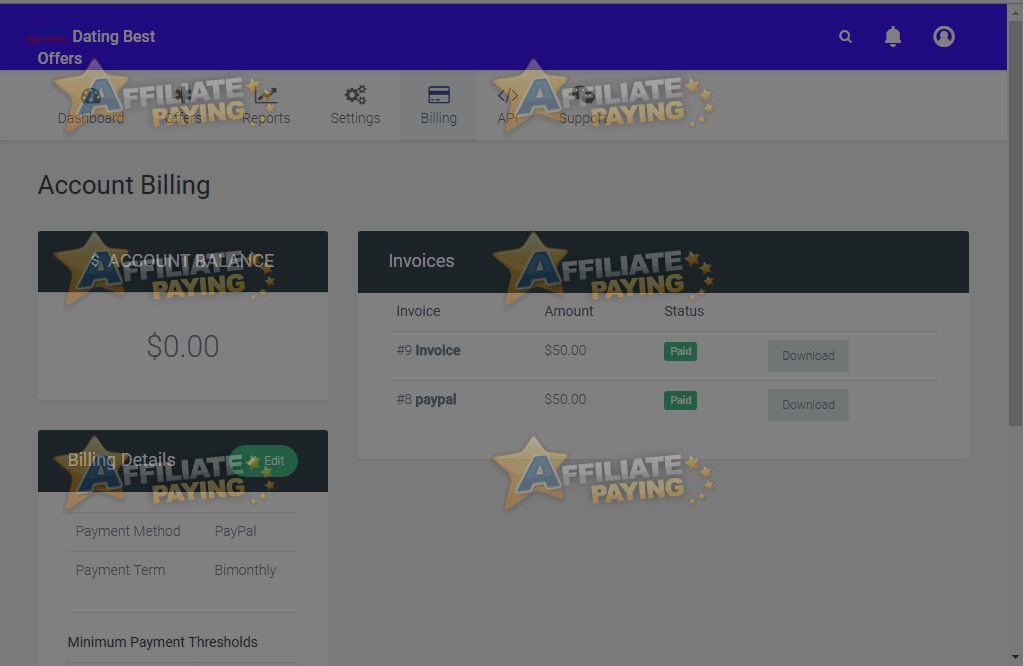 Dating Best Offers - CPA Network Reviews - Affpaying