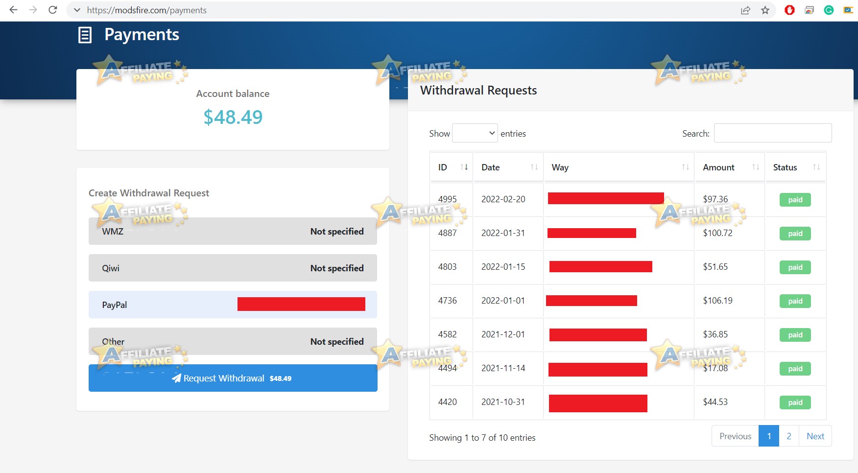 ModsFire Affiliate Program Reviews & Details - Affpaying
