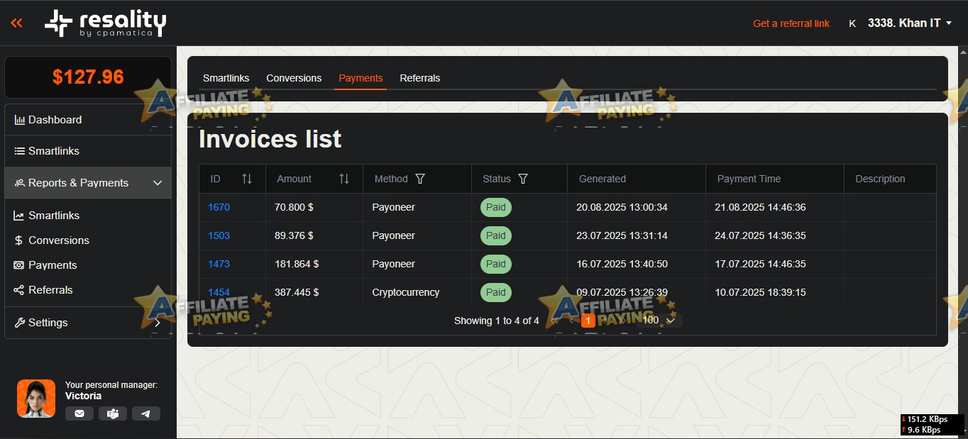Resality Reviews & Details - Smartlink Affiliate Network - Affpaying