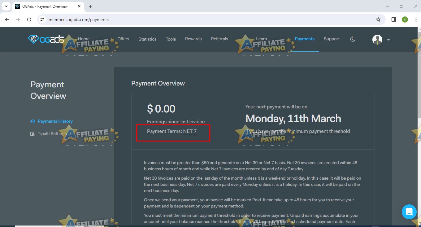 OGAds - CPA Network Reviews - Affpaying